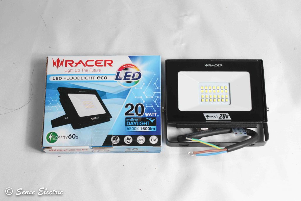 RACER : LED Floodlight 20 Watt (โคมสปอร์ตไลท์) - SENSE Electric
